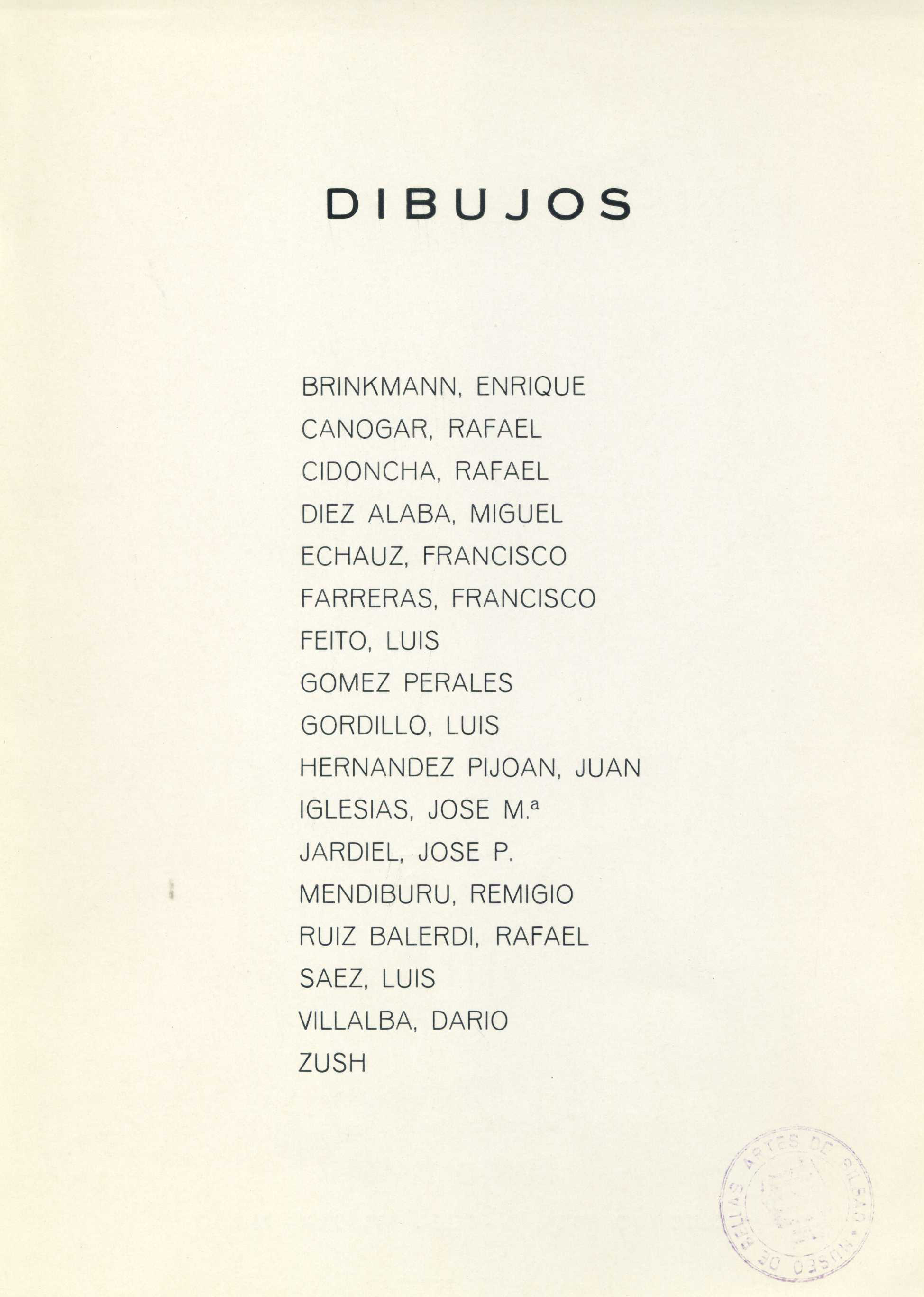 Dibujos [Folleto] : Galería Lúzaro, Bilbao, junio 1976. - Bilbao Museoa