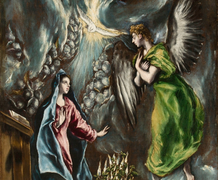 El Greco [Folleto] : La Anunciación : María de Aragón Kolegioaren ...