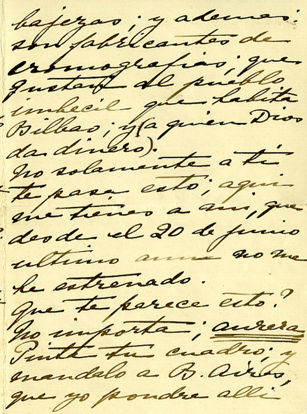 París, 7 de mayo de 1910 Carta de Ignacio Zuloaga a Pablo Uranga ...