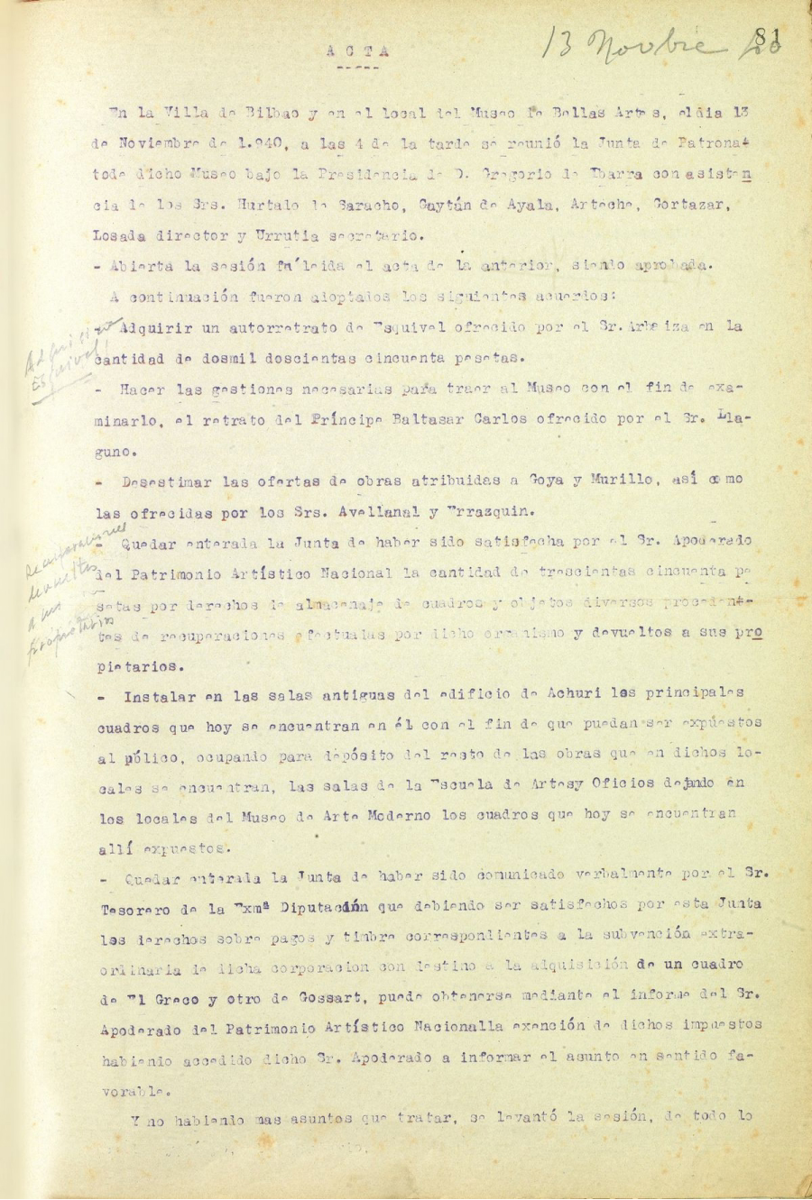Acuerdo por el que la Junta queda enterada de haber sido comunicado ...