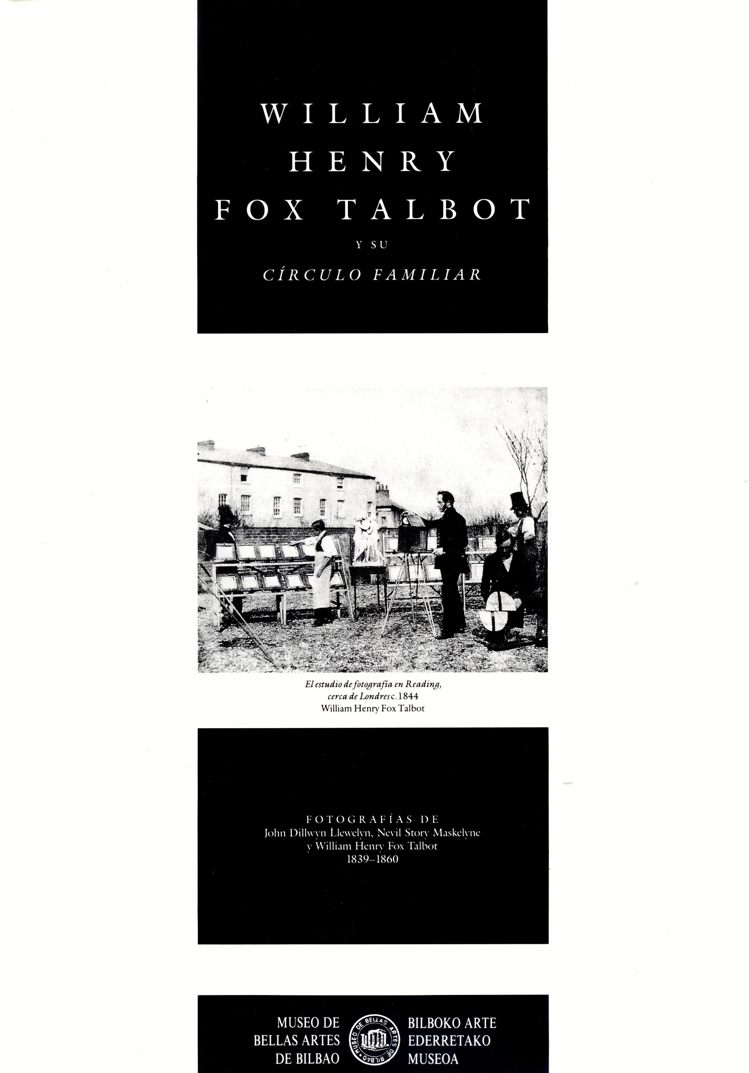 William Henry Fox Talbot y su círculo familiar - Bilbao Museoa