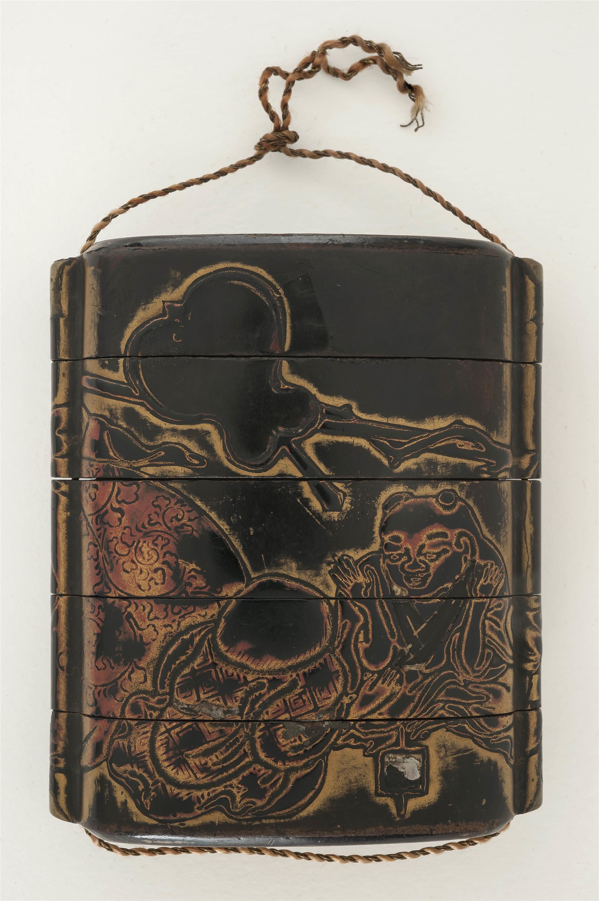 Inrō with an image of the God Hotei - Bilbao Museoa