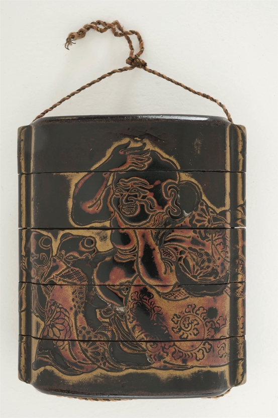 Inrō with an image of the God Hotei - Bilbao Museoa