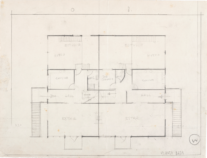 Casa-taller de Jorge Oteiza y Néstor Basterretxea en Irun. Planta baja 5 - Bilbao Museoa
