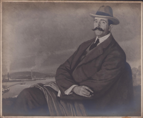 Fotografía de una obra de Alberto Arrue. Retrato de D. José de ...
