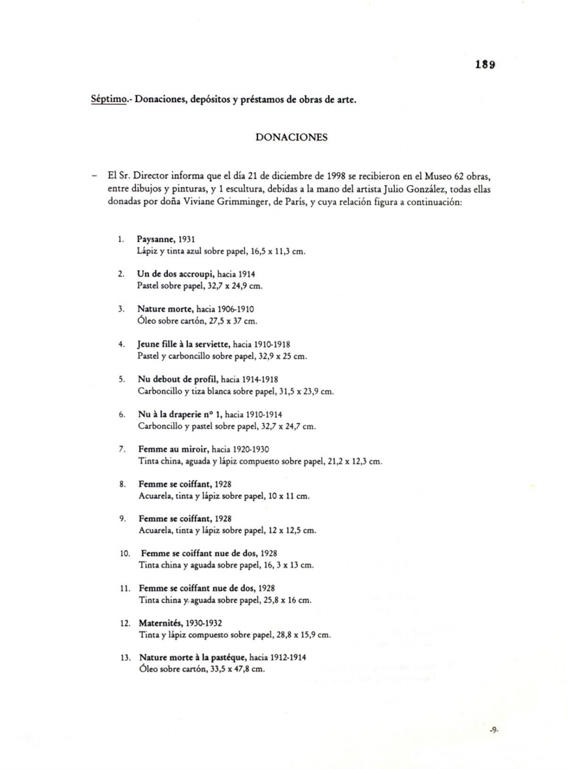 Acuerdo por el que el Sr. Director informa que el día 21 de diciembre ...