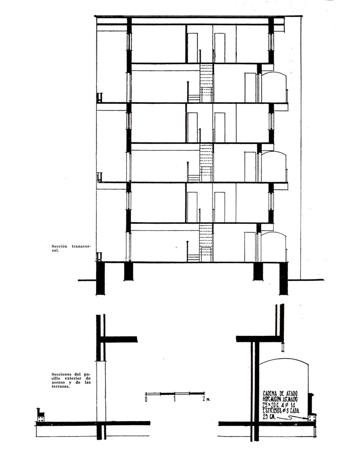 Edificio de viviendas dúplex en la Colonia Virgen del Pilar - La Casa de la Arquitectura