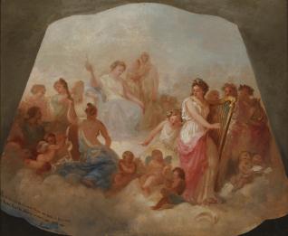 La musa Euterpe dirigiendo un concierto - Mis Museos
