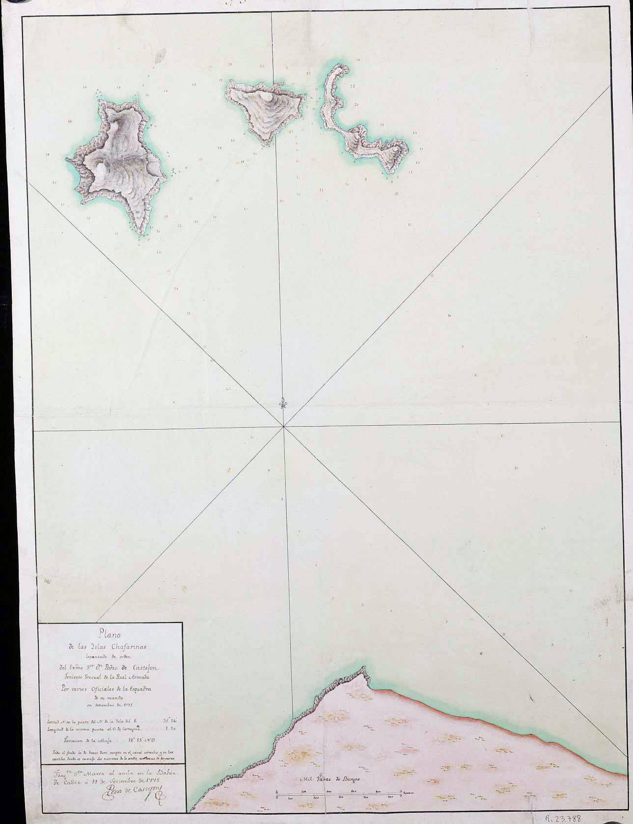 Plano de las Yslas Chafarinas - Mapas Interactivos