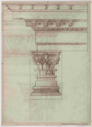 Capitel y entablamento del orden corintio - Mis Museos
